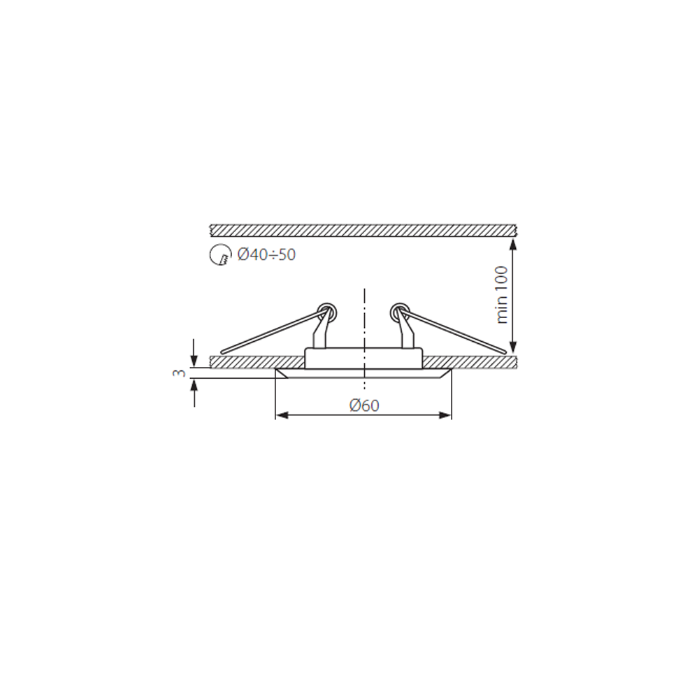 Sufitowa oprawa ULKE CT-2119-C/M - ruchoma - matowy chrom - ELED