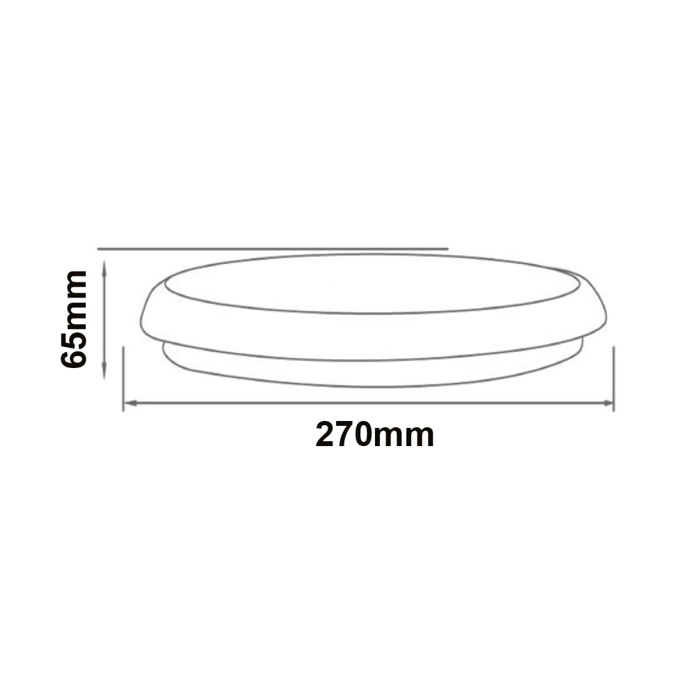 Plafon LED 12W 1440lm IP65 - VT-12S - Premium - ELED