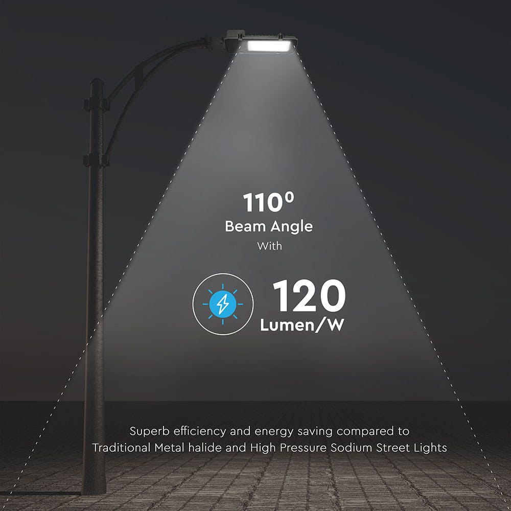 Lampa uliczna LED 150W 18000lm 120lm/W Samsung LED - VT-150ST - ELED