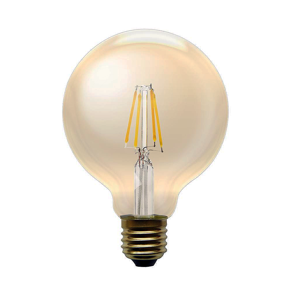 Żarówka LED dekoracyjna E27 G80 Filament 4W biała ciepła 2700K 400lm ...